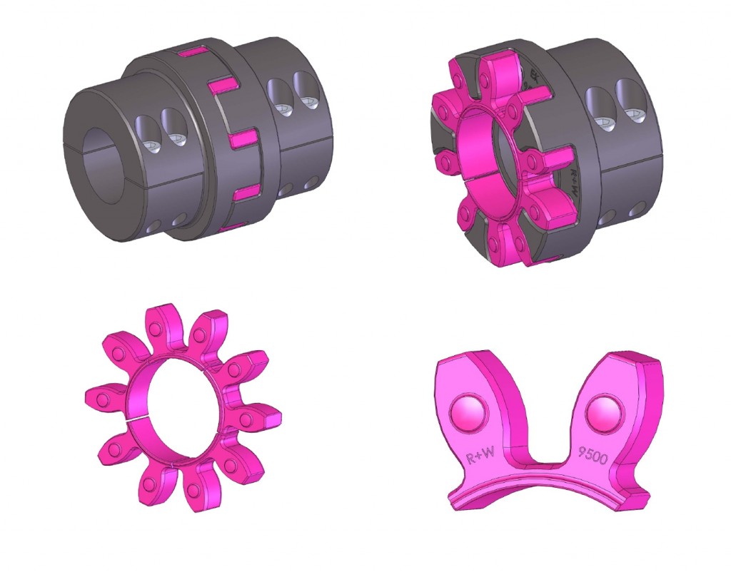 Elastomer couplings with higher torque handling capacity
