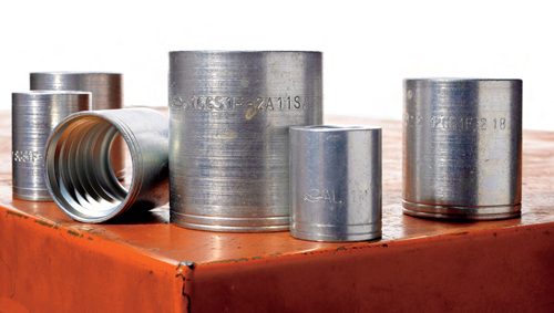 Ferrules simplify hydraulic hose coupling connections