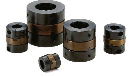 Flexible clamping Oldham type couplings from NBK